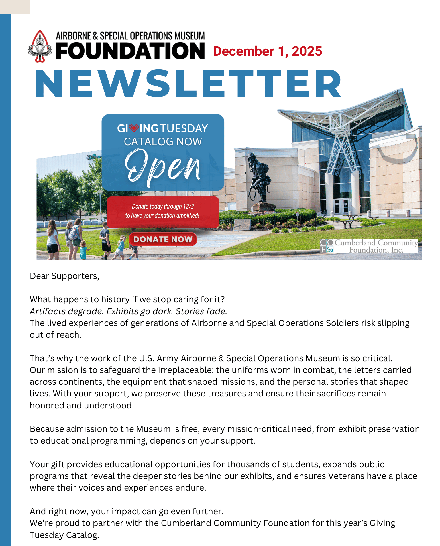 December Newsletter | Airborne and Special Operations Museum : Airborne ...